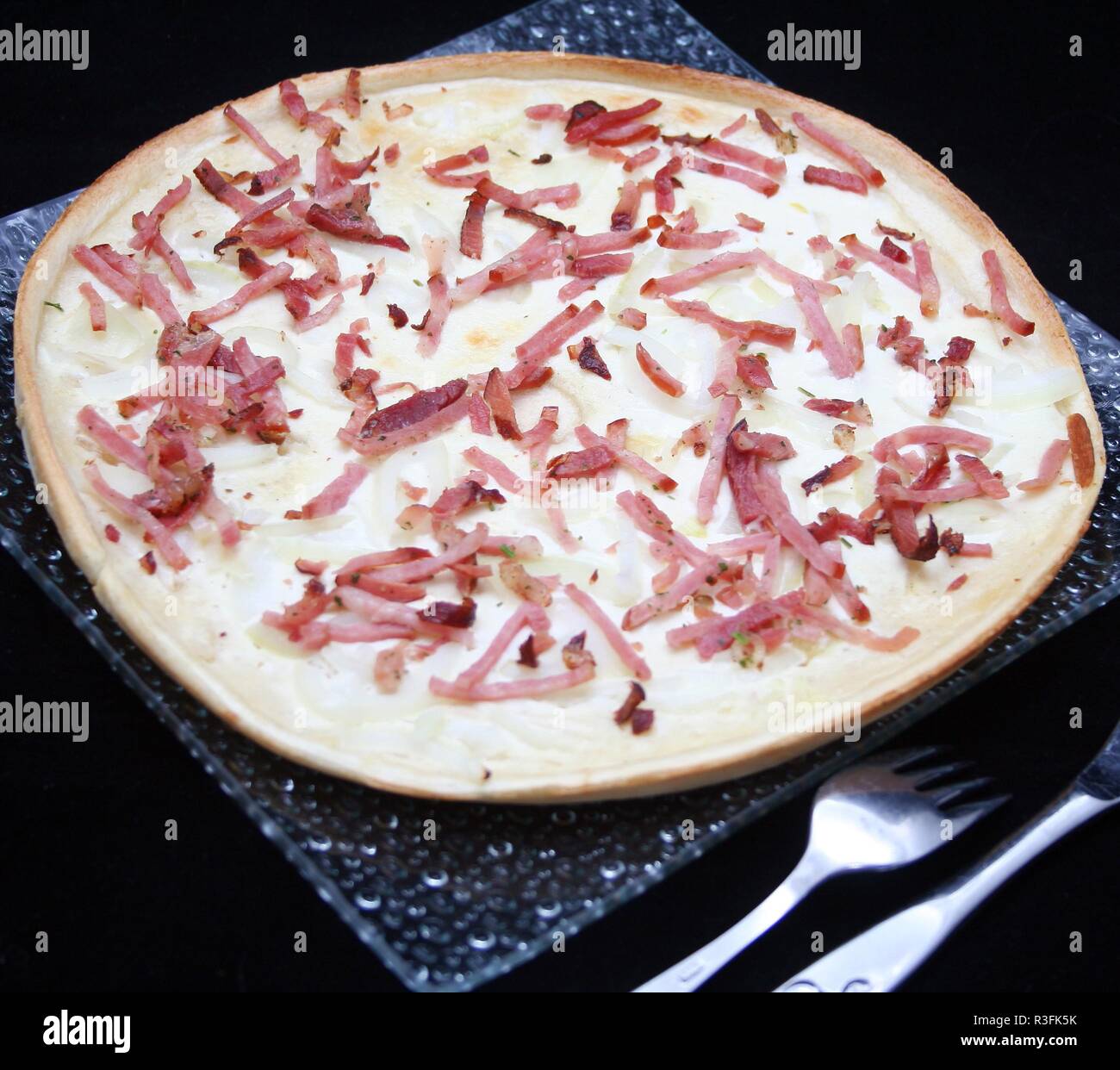 alsatian pudding cake Stock Photo - Alamy