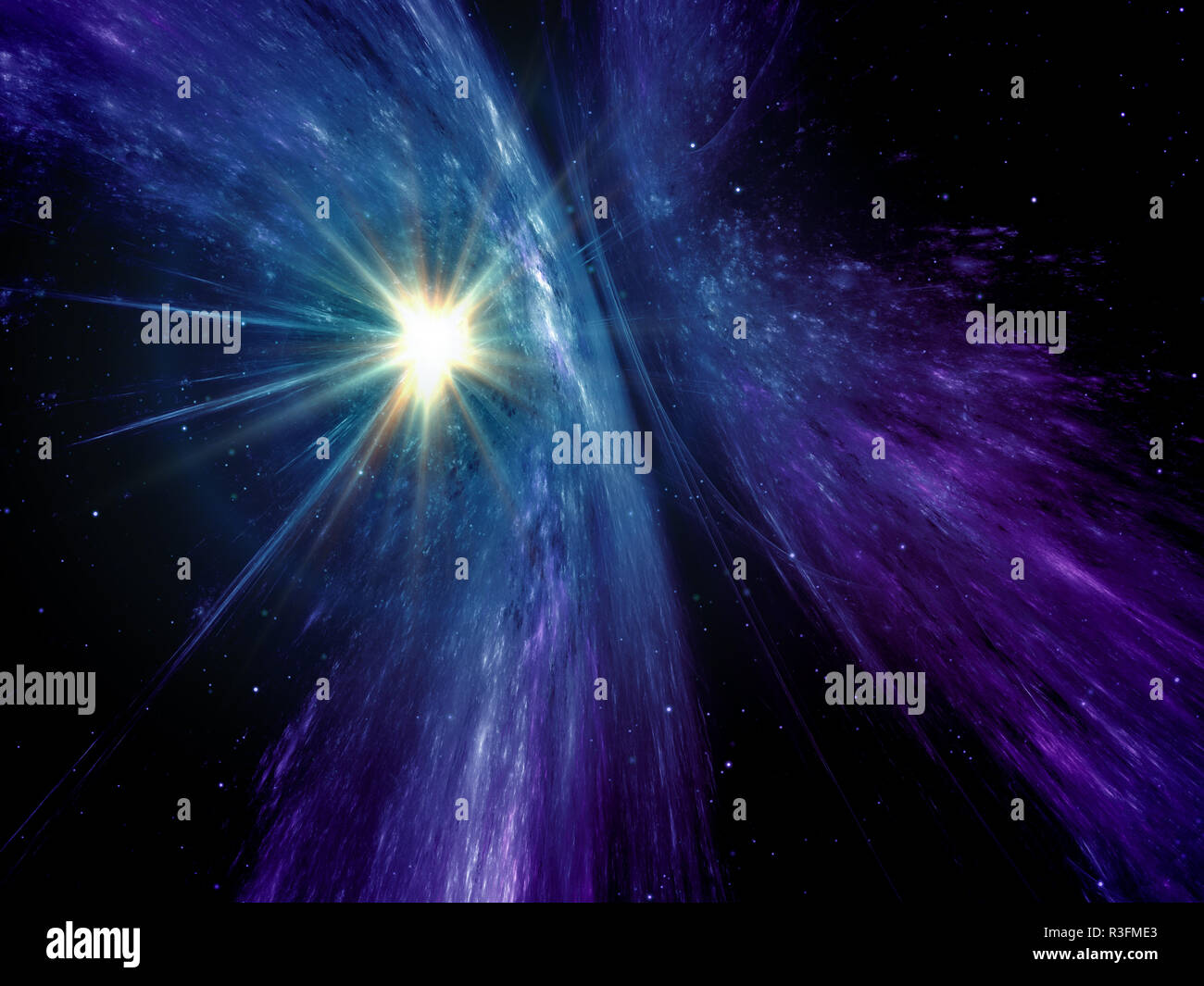 sun rays in space Stock Photo - Alamy