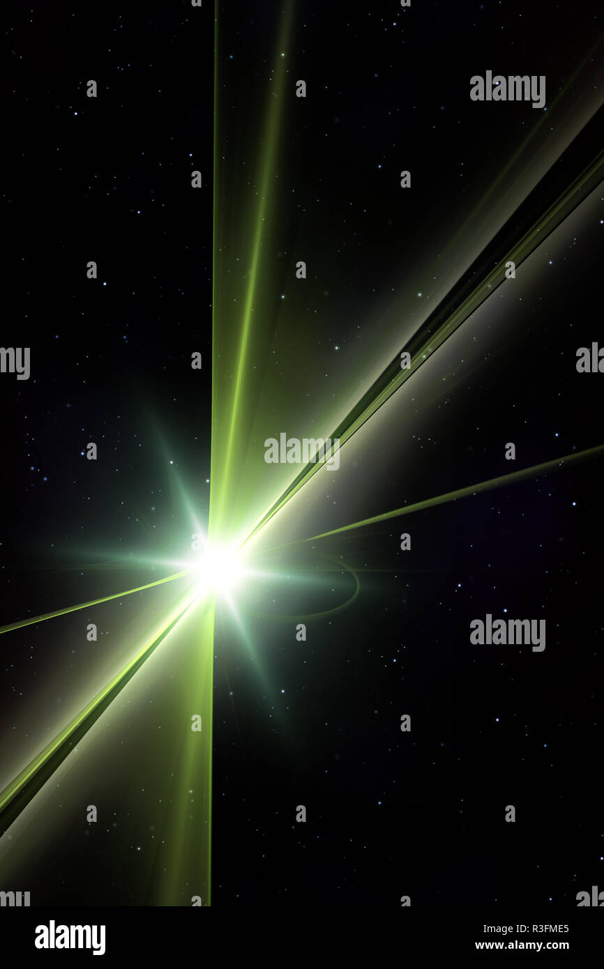 sun rays in space Stock Photo - Alamy