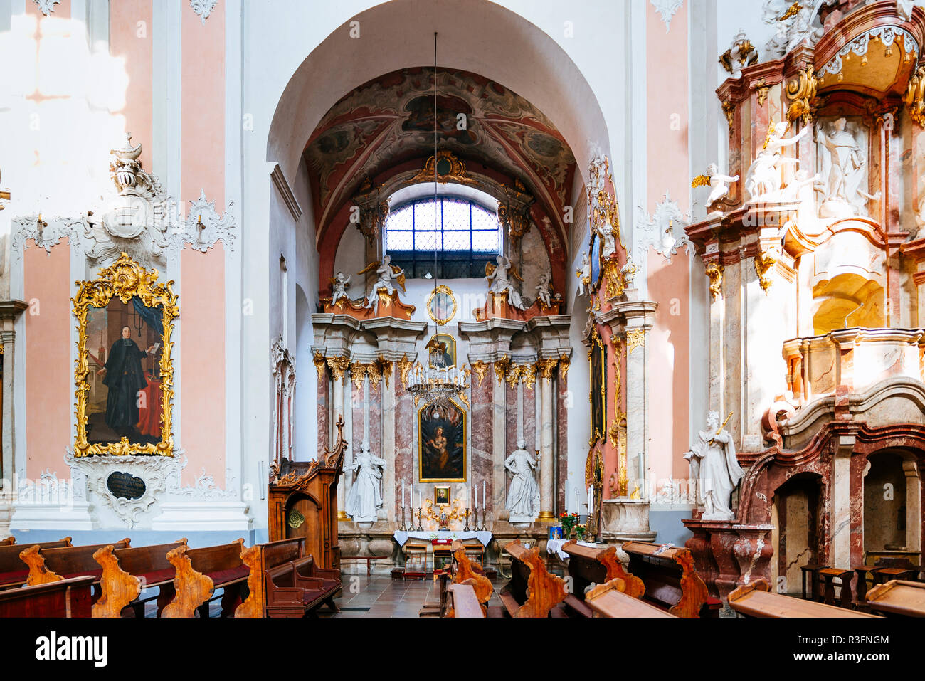 Nave and ceiling. Dominican Church of the Holy Spirit, a monument of ...