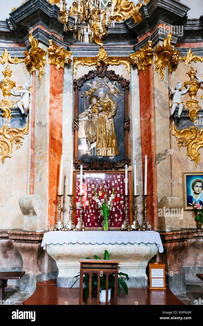 chapel with votive offerings, Dominican Church of the Holy Spirit, a ...