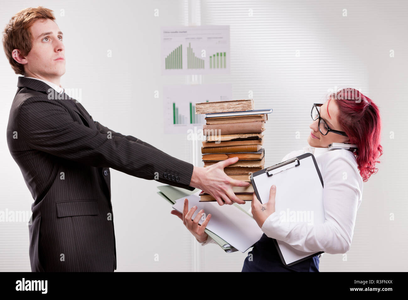 Man pestering woman hi-res stock photography and images - Alamy