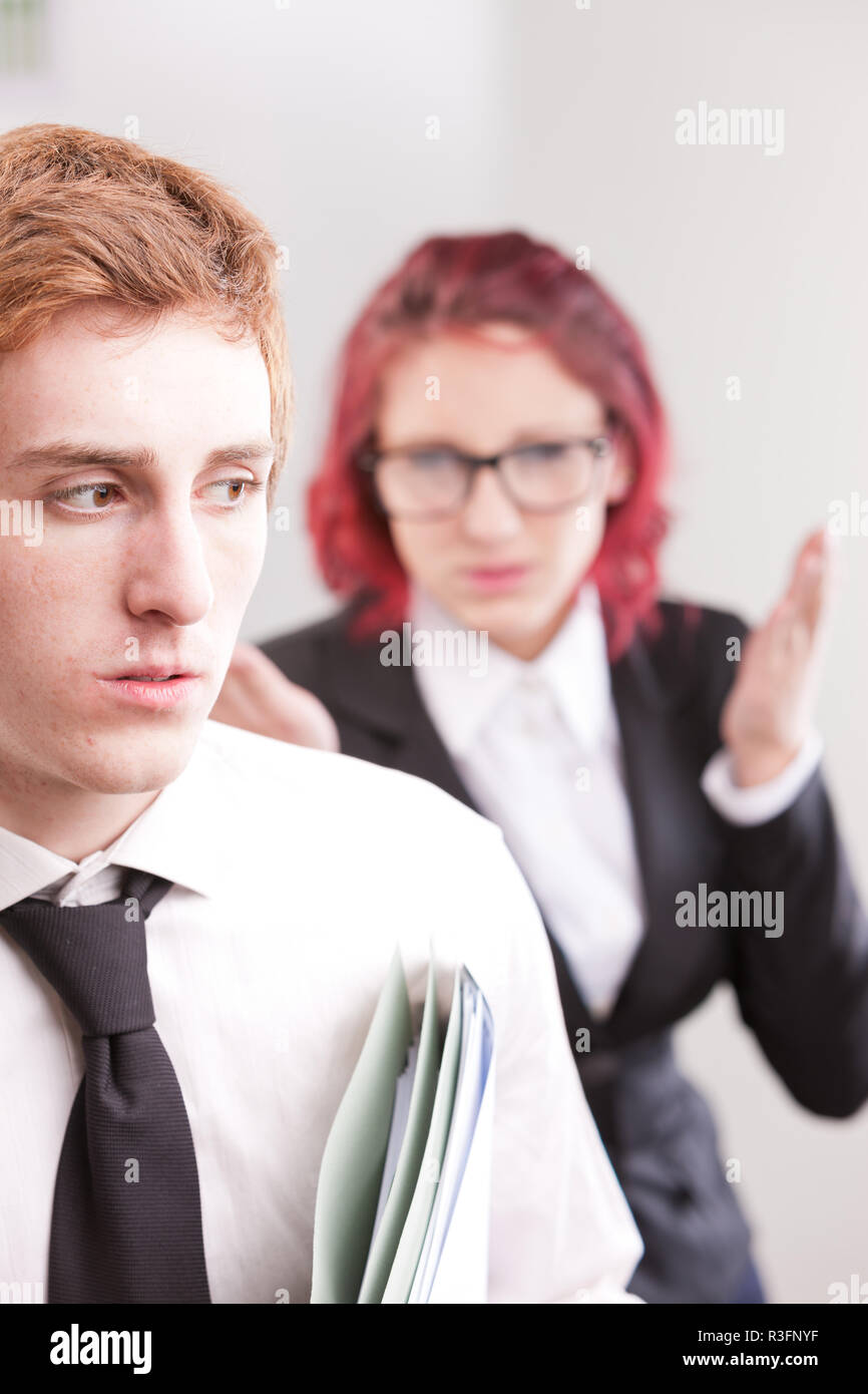 Man pestering woman hi-res stock photography and images - Alamy