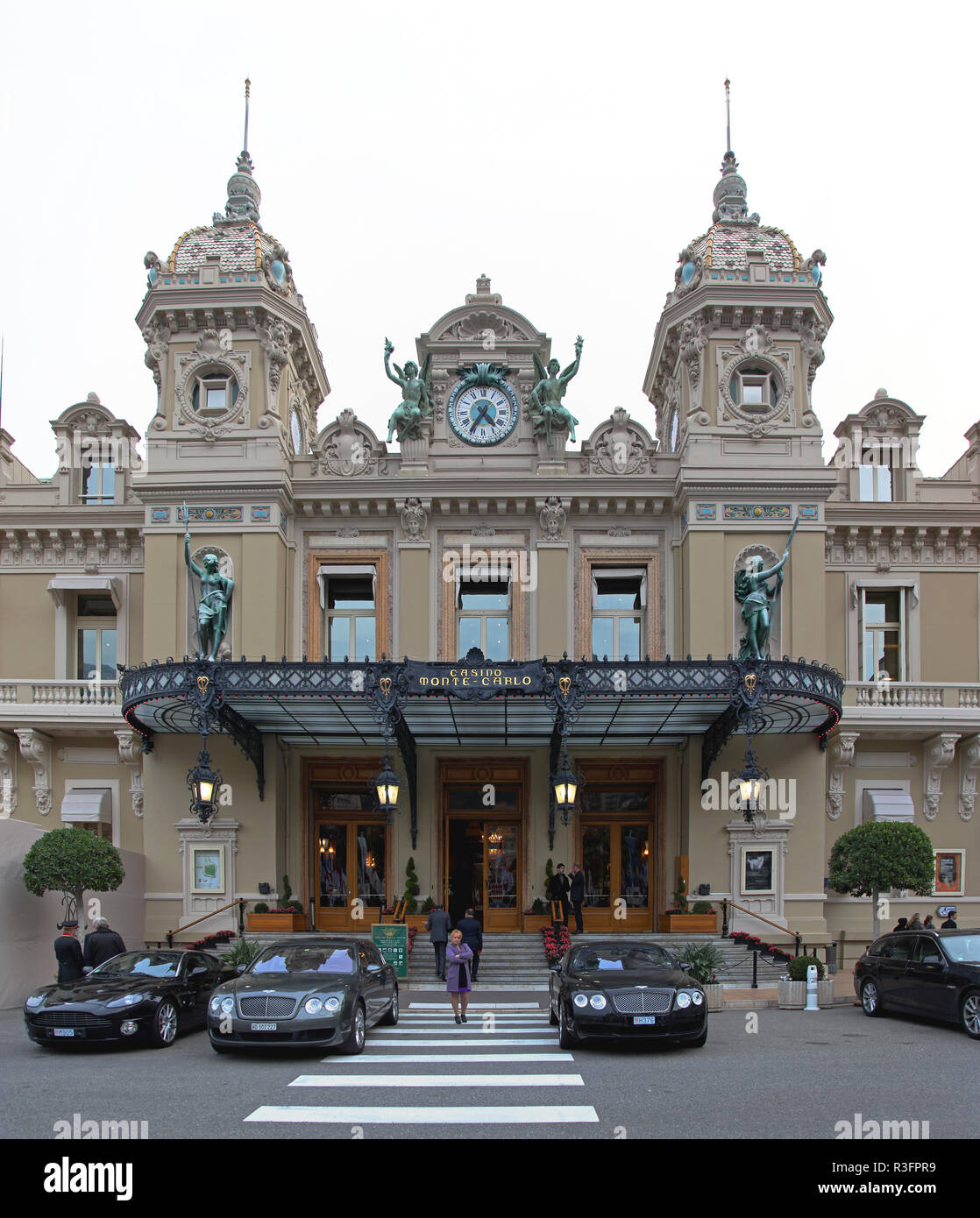 MONTE CARLO, MONACO - JANUARY 19: Famous Casino Building in Monte Carlo ...