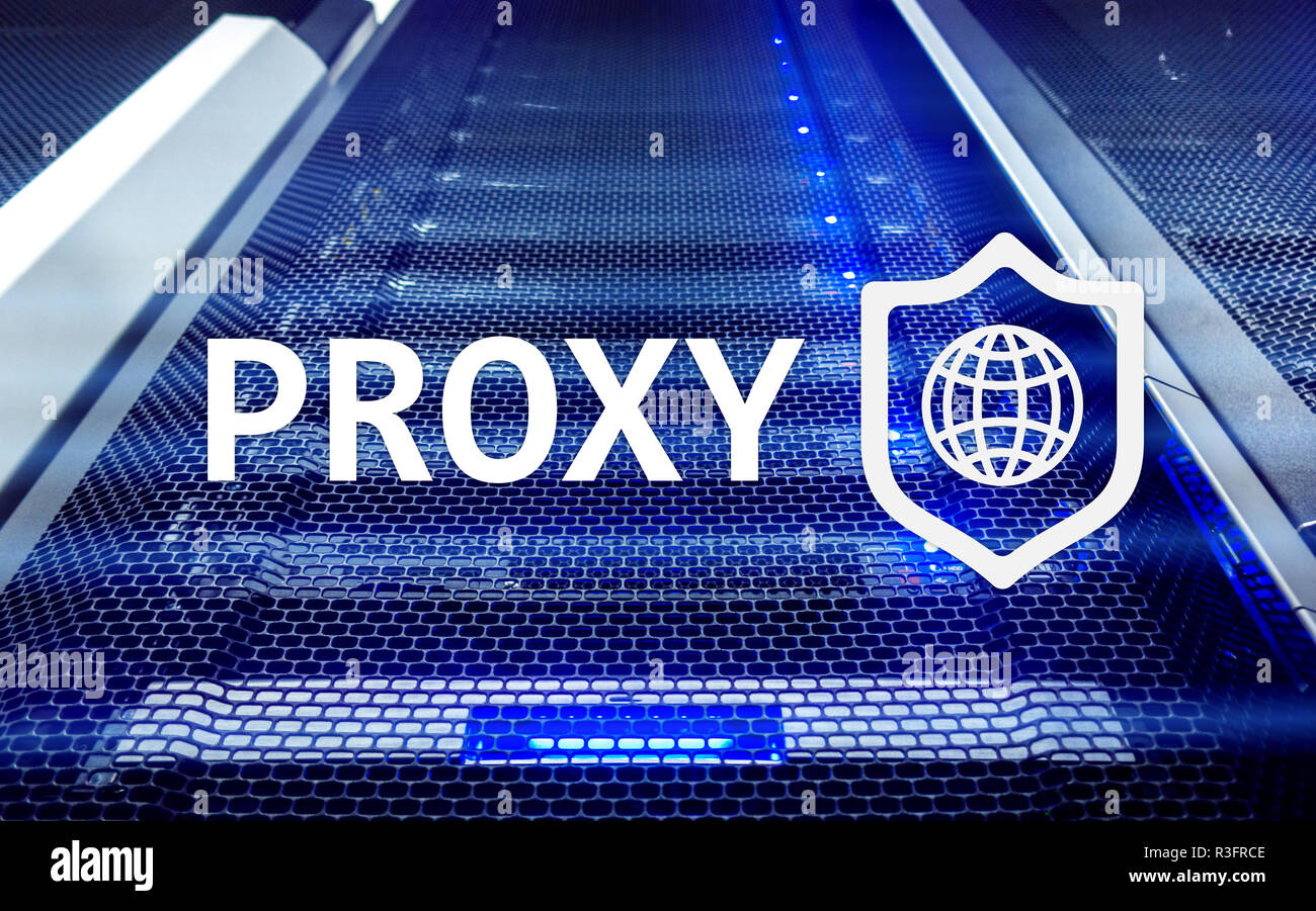 PROXY server, VPN, Virtual Private network technology. Cyber security ...
