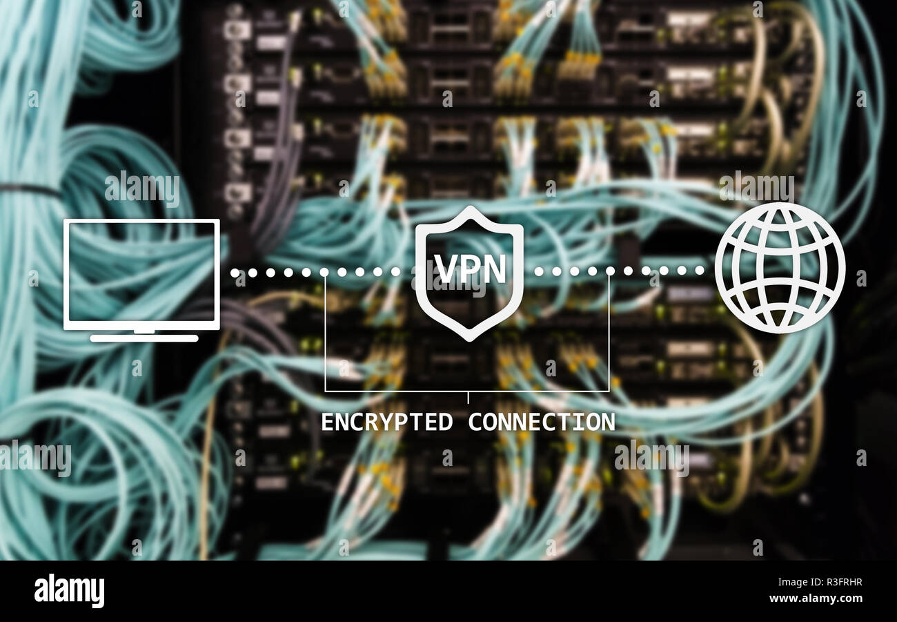 Virtual private network, VPN, Data encryption, IP substitute Stock Photo - Alamy