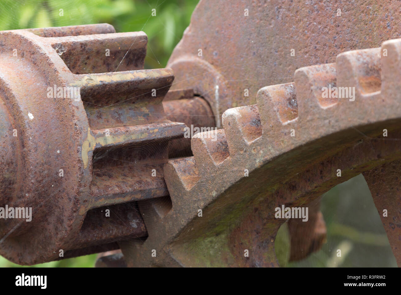old rusty winch Stock Photo - Alamy