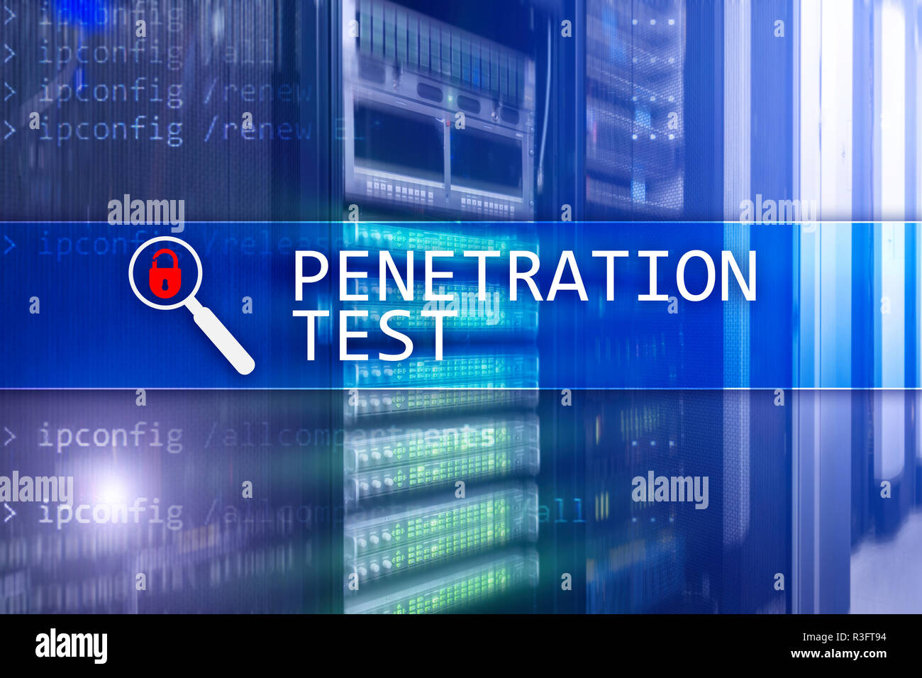 Penetration test. Cybersecurity and data protection. Hacker attack ...
