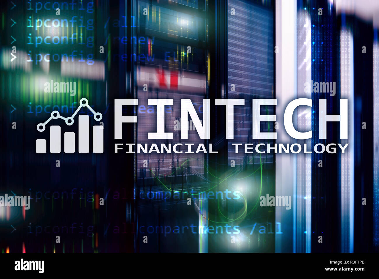 Fintech - Financial technology. Business solution and software ...