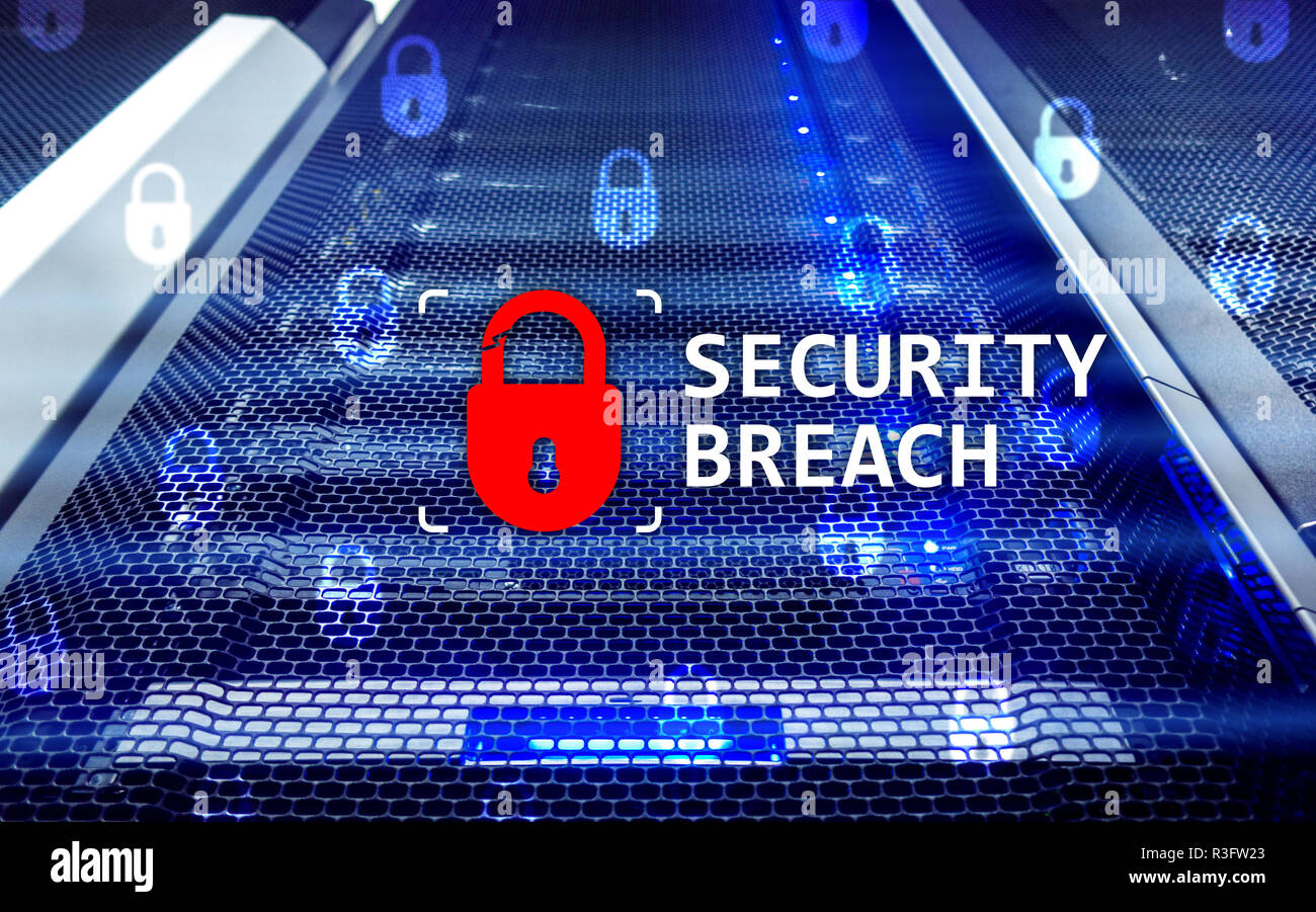 Security breach detection, Cyber protection. Information privacy Stock ...