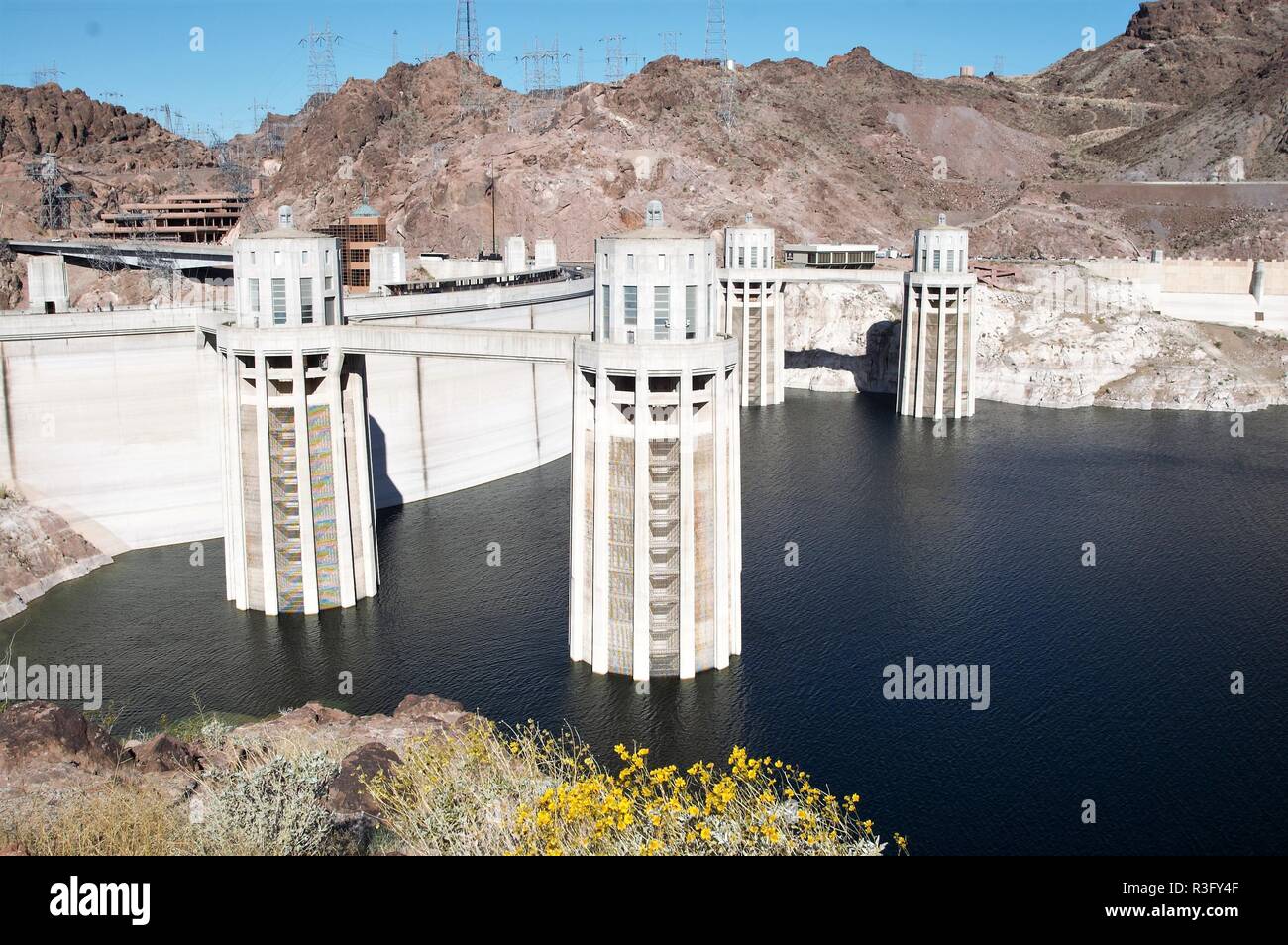 Hoover dam spillway hi-res stock photography and images - Alamy