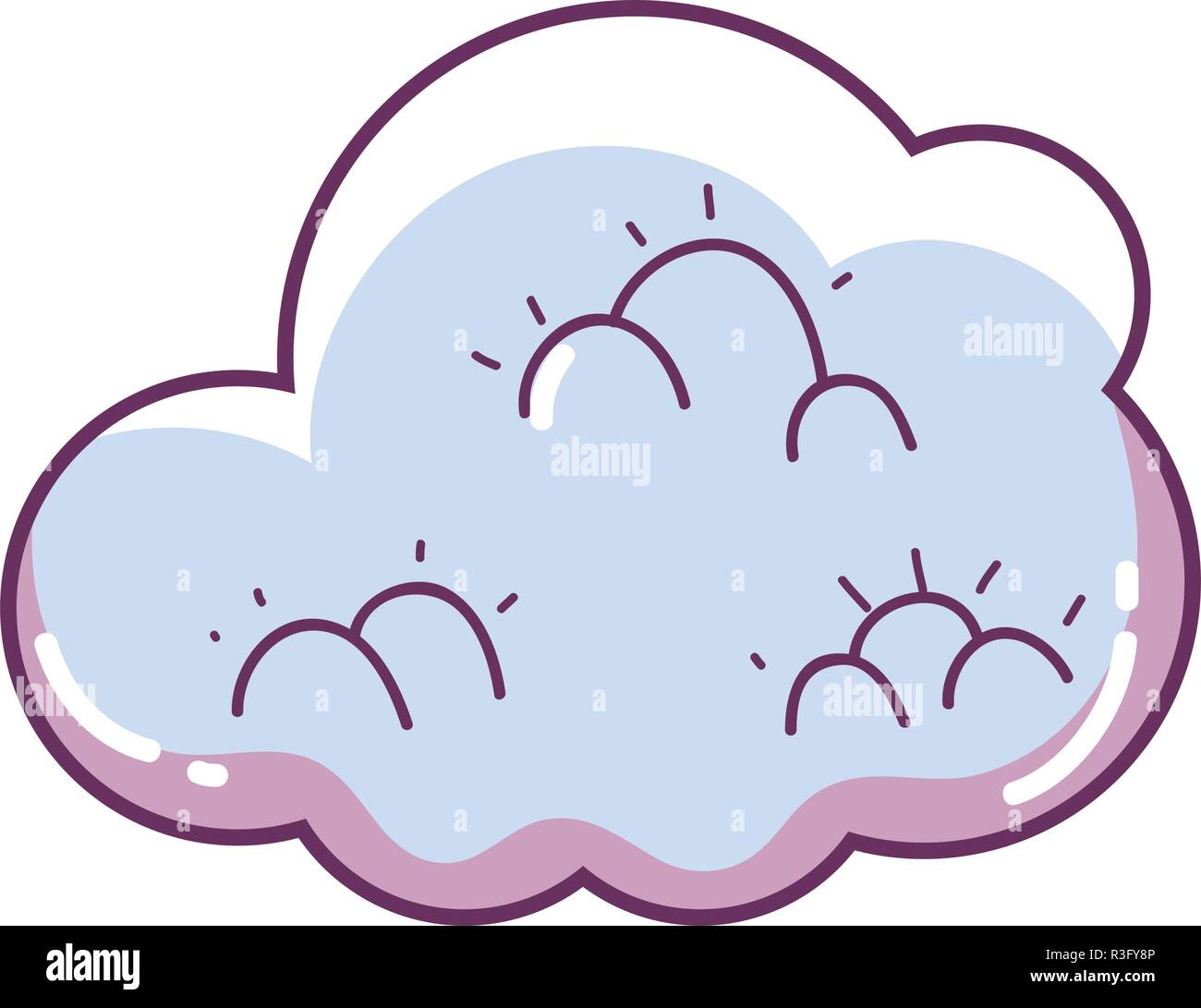 cute fairytale cloud icon Stock Vector Image & Art - Alamy