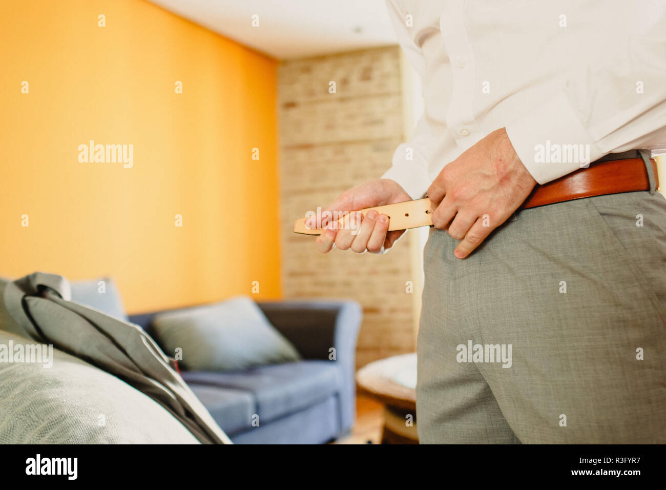Dressing in black jacket hi-res stock photography and images - Alamy