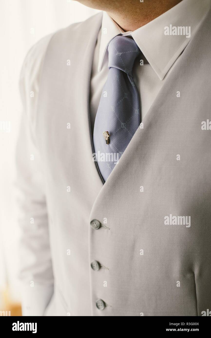 man suit with elegant tie Stock Photo - Alamy