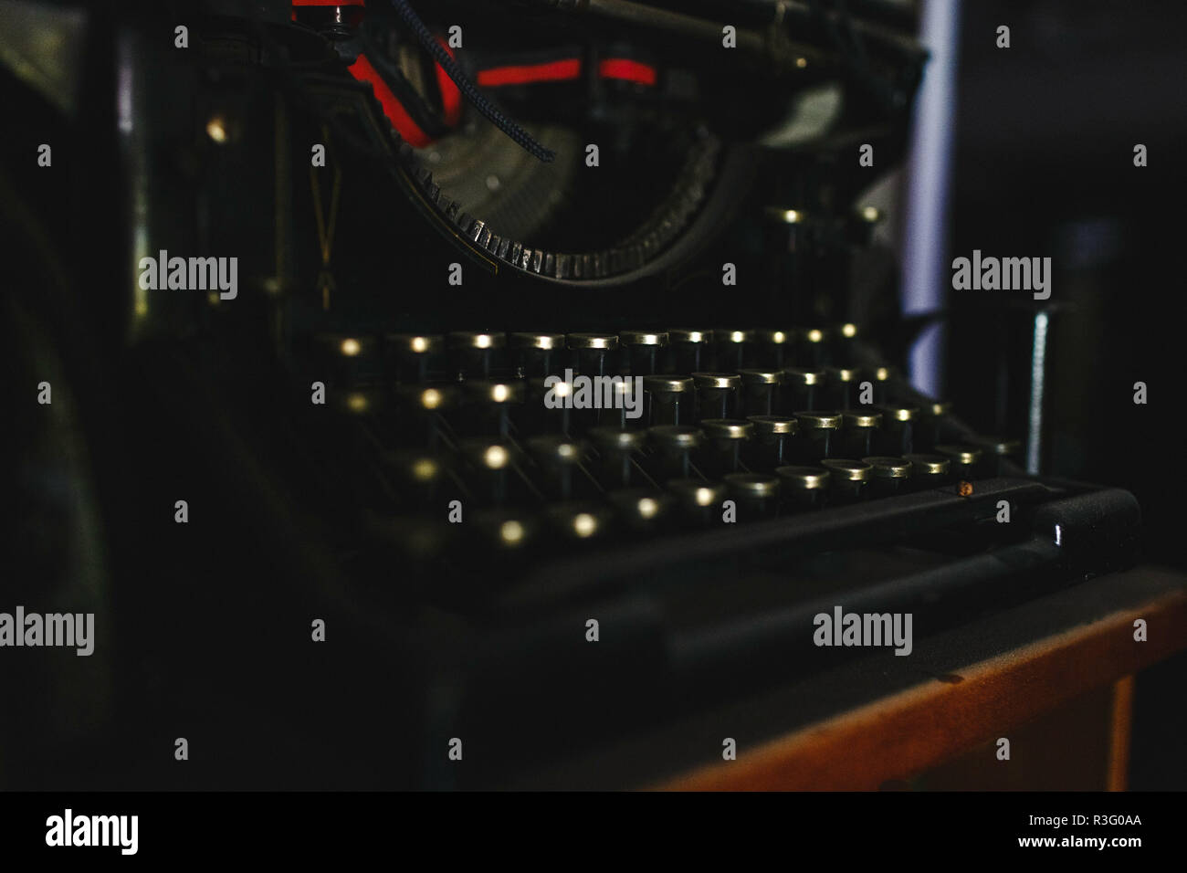 Old typewriter with damaged keys Stock Photo - Alamy