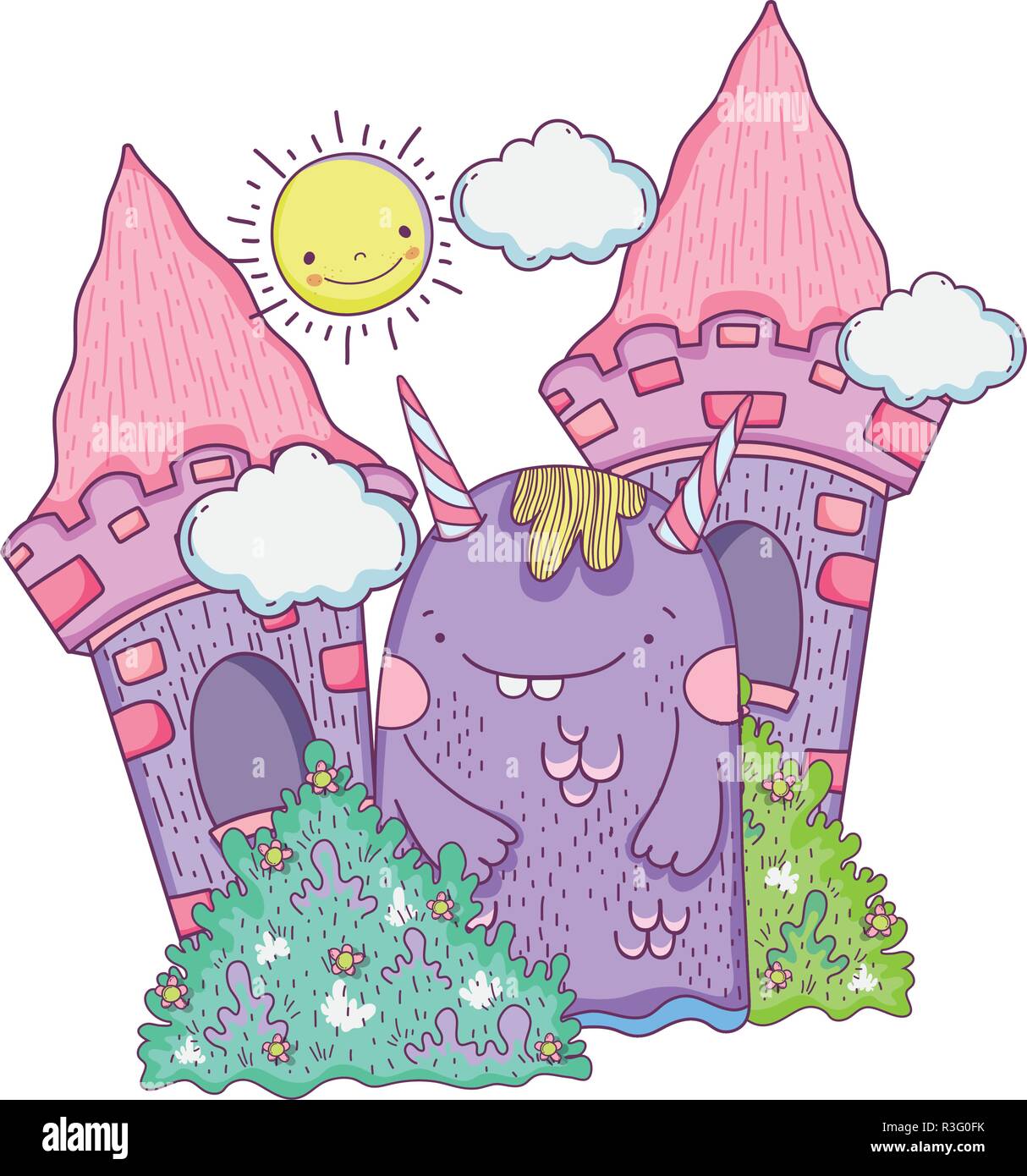 Monster tower Stock Vector Images - Alamy