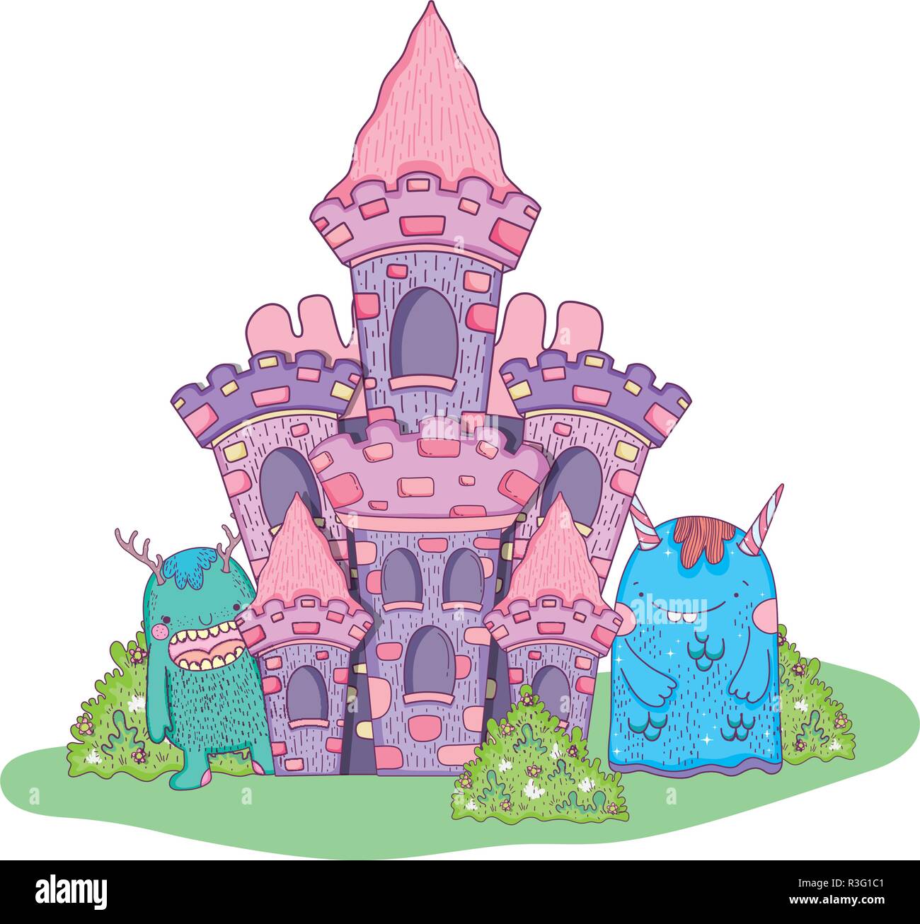 fairytale monsters in the castle Stock Vector Image & Art - Alamy