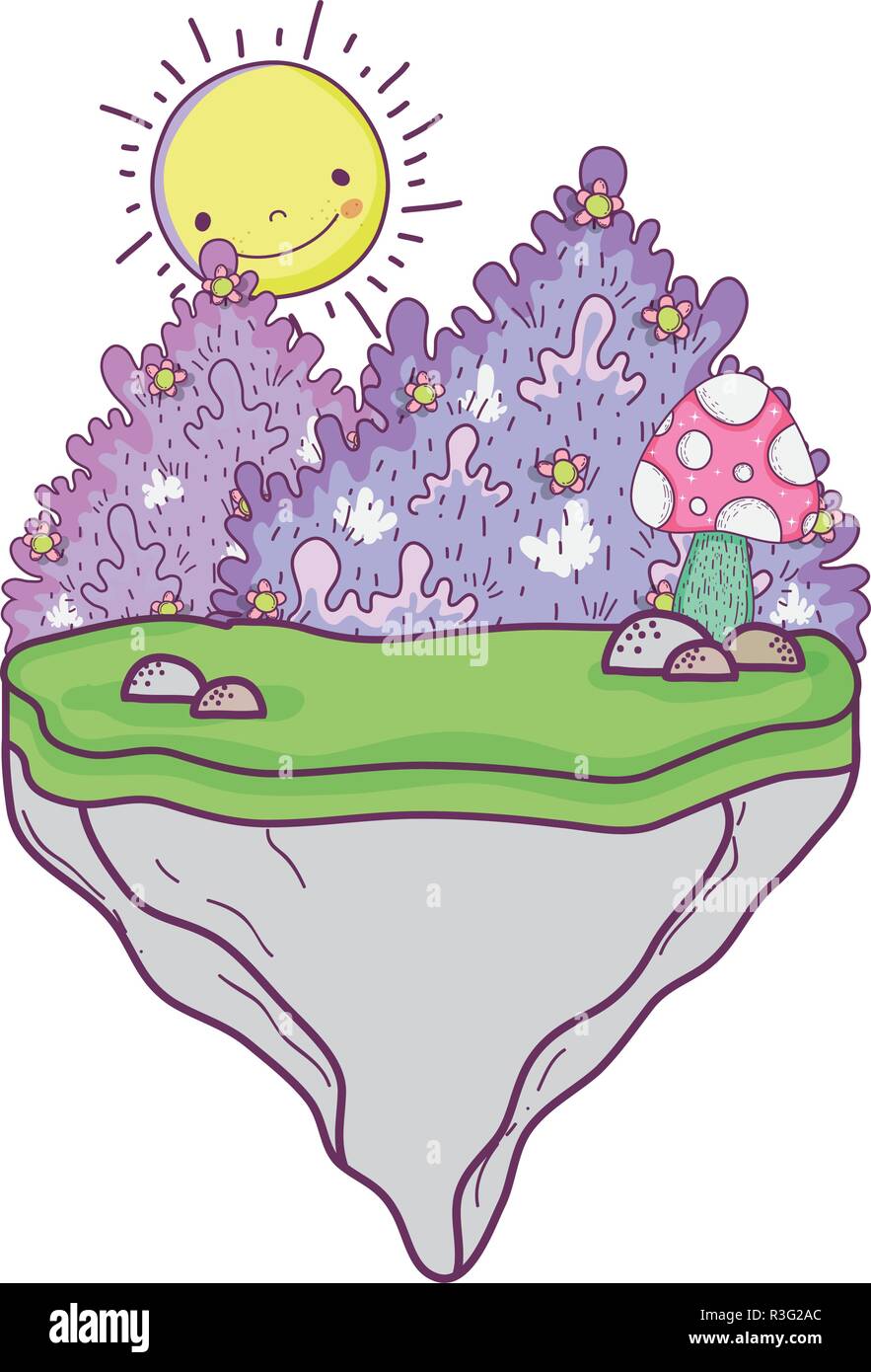 beautiful landscape scene icon Stock Vector Image & Art - Alamy