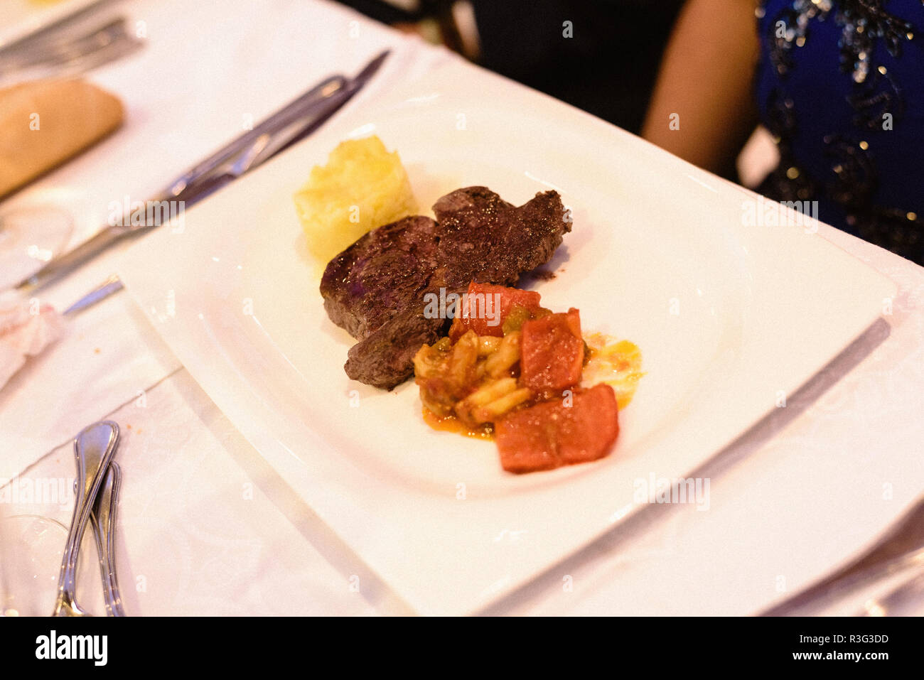 Wedding main dish Stock Photo - Alamy