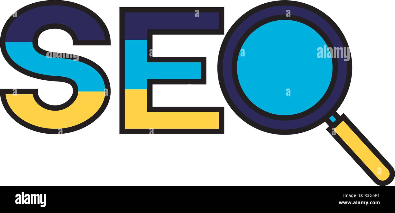 search engine optimization analysis system vector illustration Stock ...