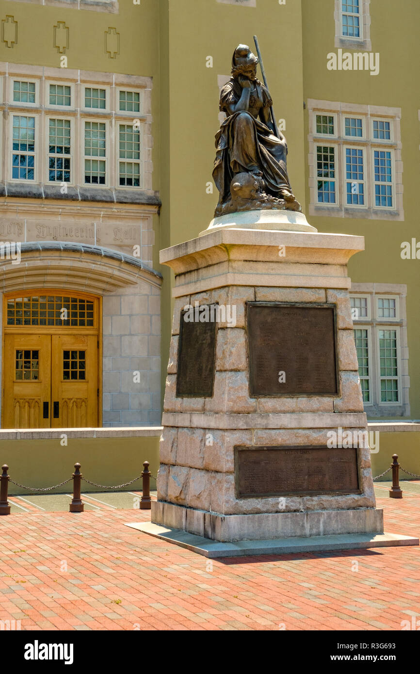 Virginia Mouring Her Dead statue by Moses Ezekiel, Virginia Military ...