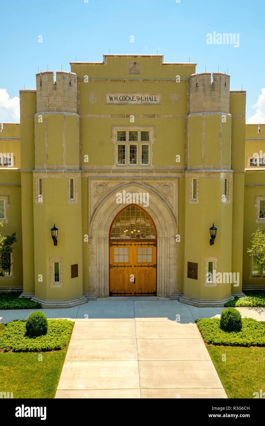Cocke Hall, Virginia Military Institute, Lexington, Virginia Stock ...