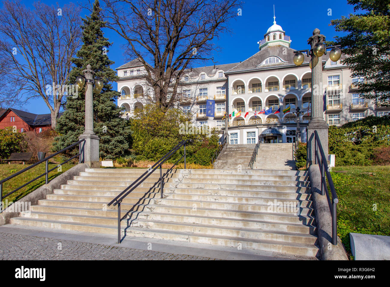 Priessnitzovo sanatorium, Lázně Jeseník, Jeseníky, Česká republika ...