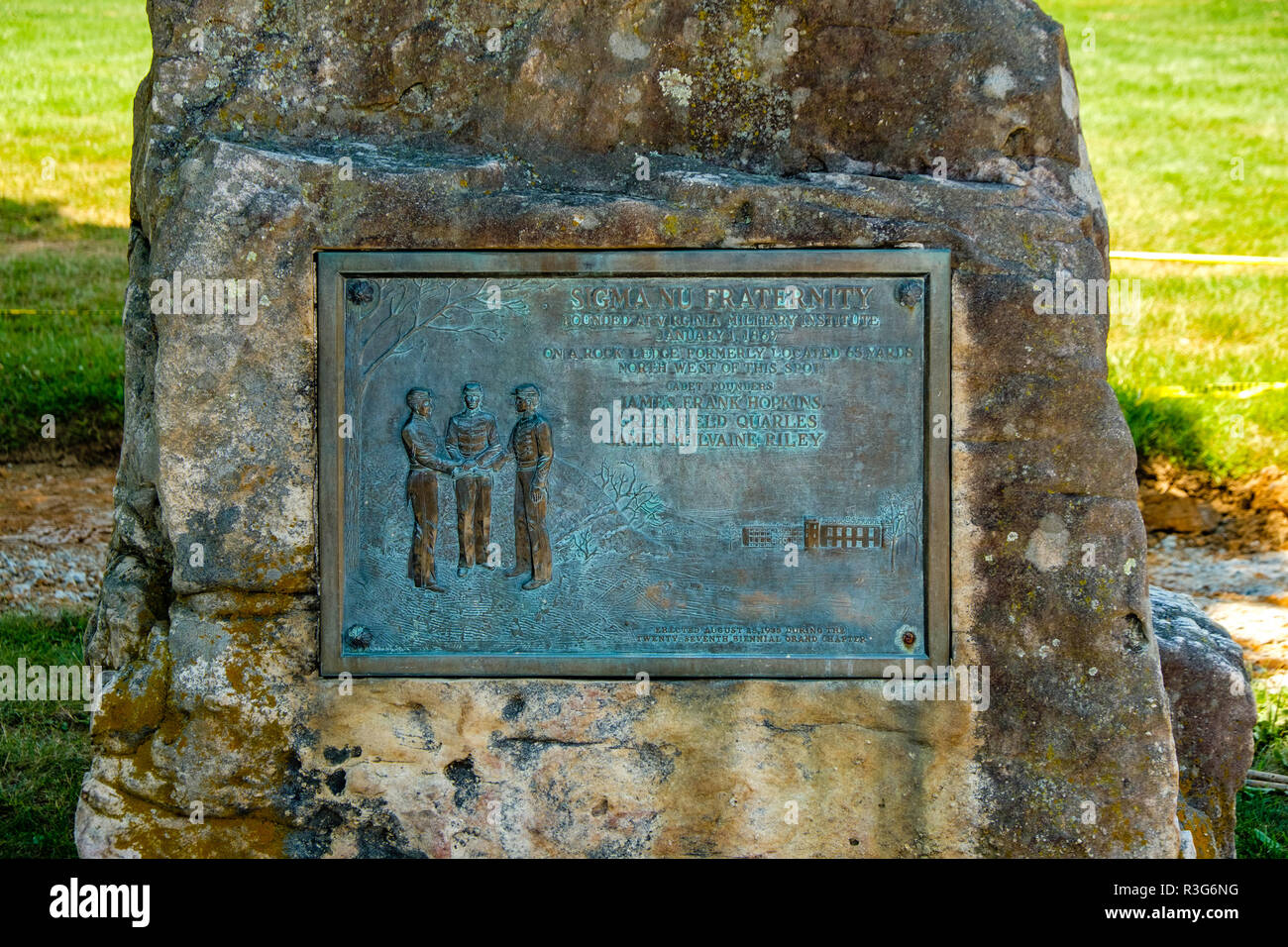 Sigma Nu founders memorial, Parade Ground, Virginia Military Institute ...