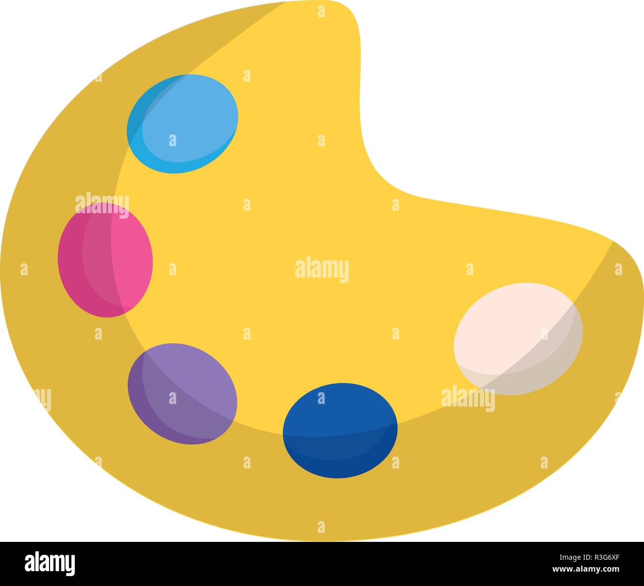 palette color education school on white background vector illustration ...