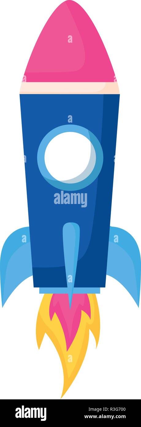 rocket education school on white background vector illustration Stock ...