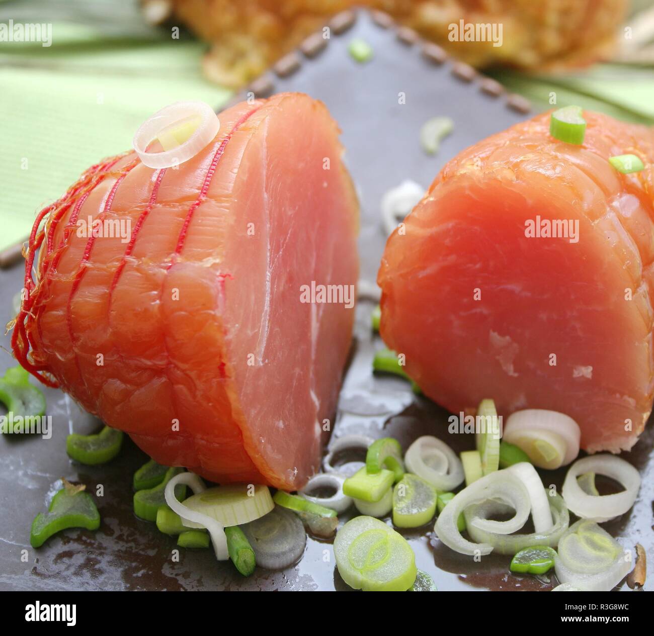 Rolled filet of ham hi-res stock photography and images - Alamy