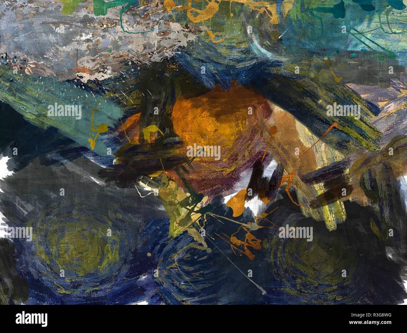 abstract psychedelic grunge background graphic stylization on a ...