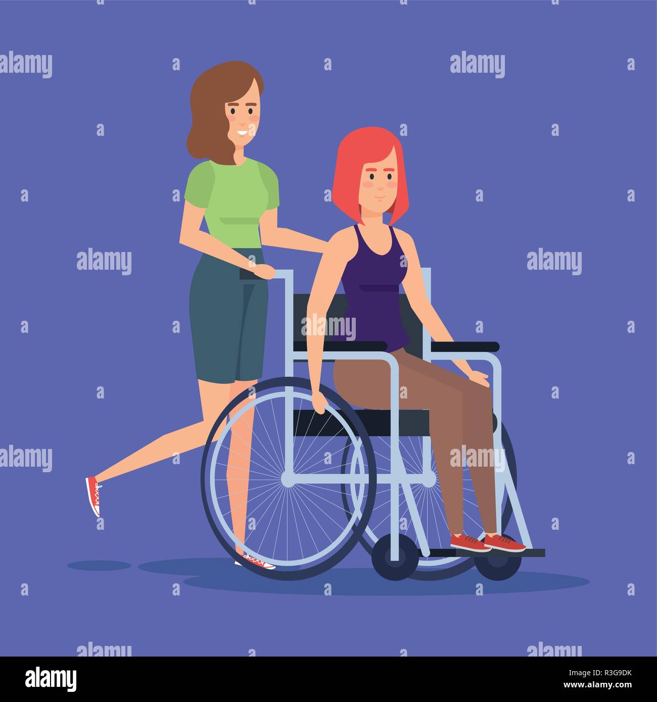 Disabled woman design Stock Vector Image & Art - Alamy
