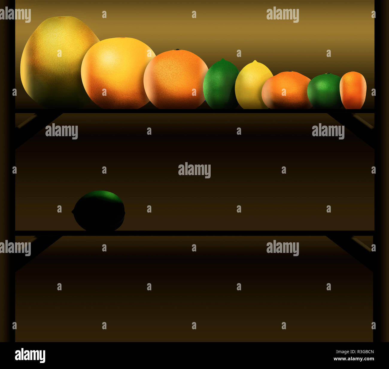 Eight popular citrus fruits are pictured left to right: pomelo ...