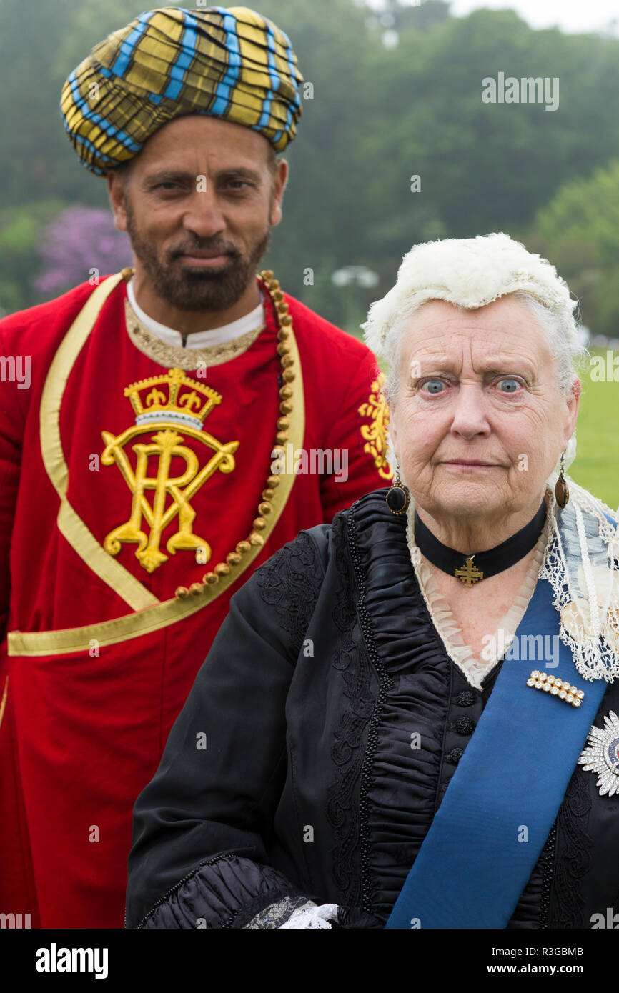 Female actor / actress in the role of Queen Victoria as an old lady ...