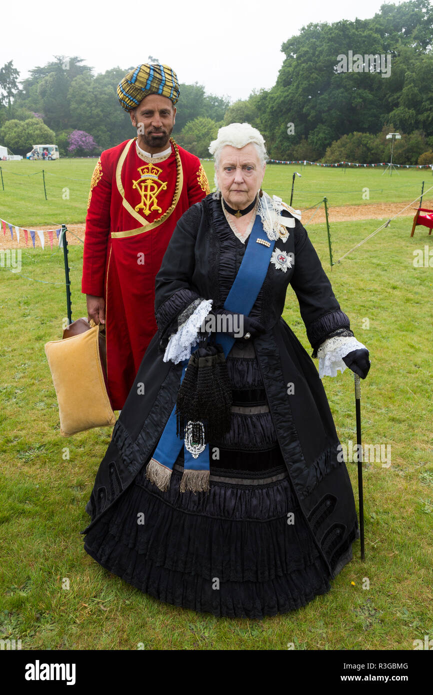 Female actor / actress in the role of Queen Victoria as an old lady ...
