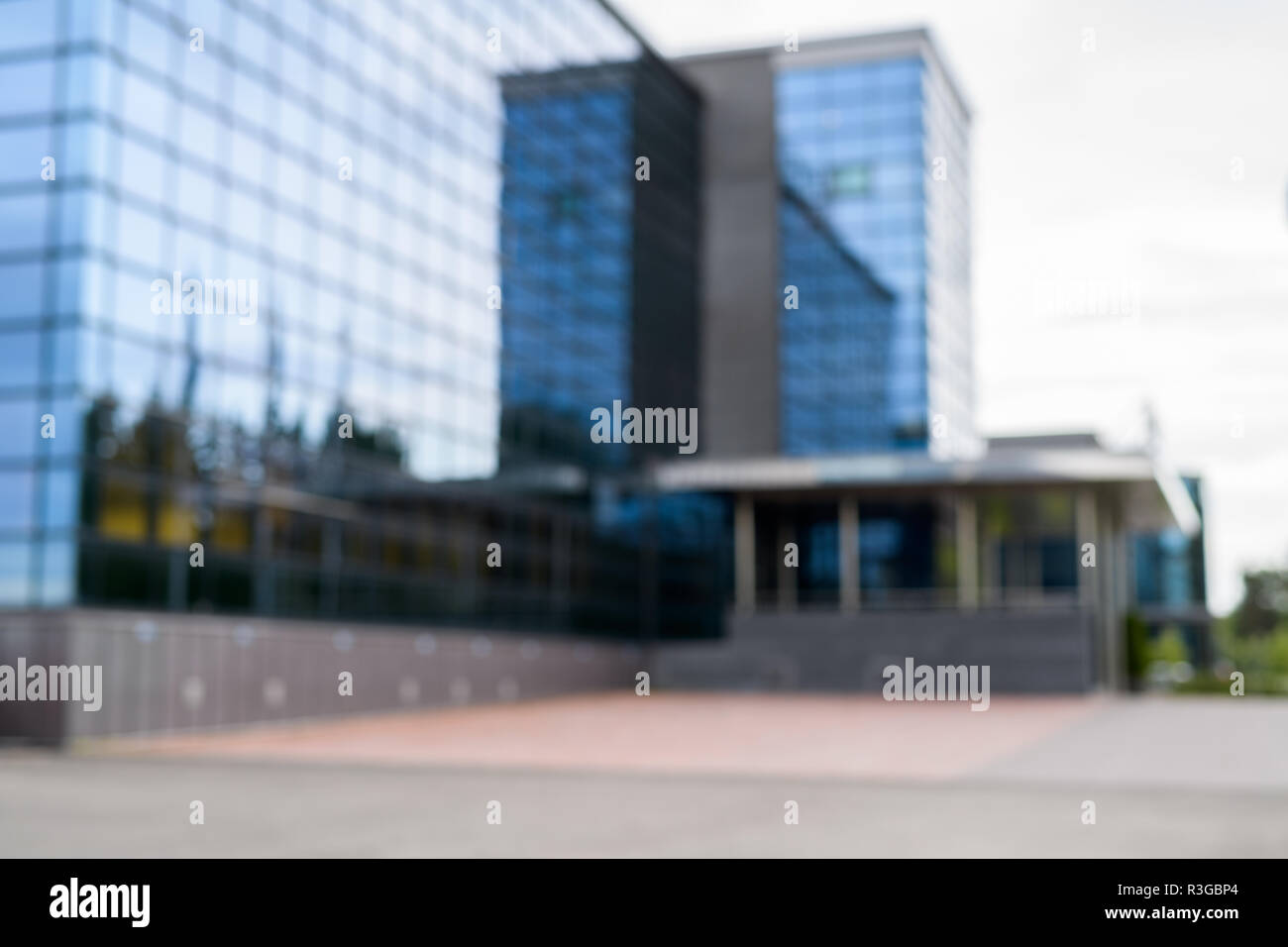 Abstract Background Of Blurred Building In The City As Business Concept ...
