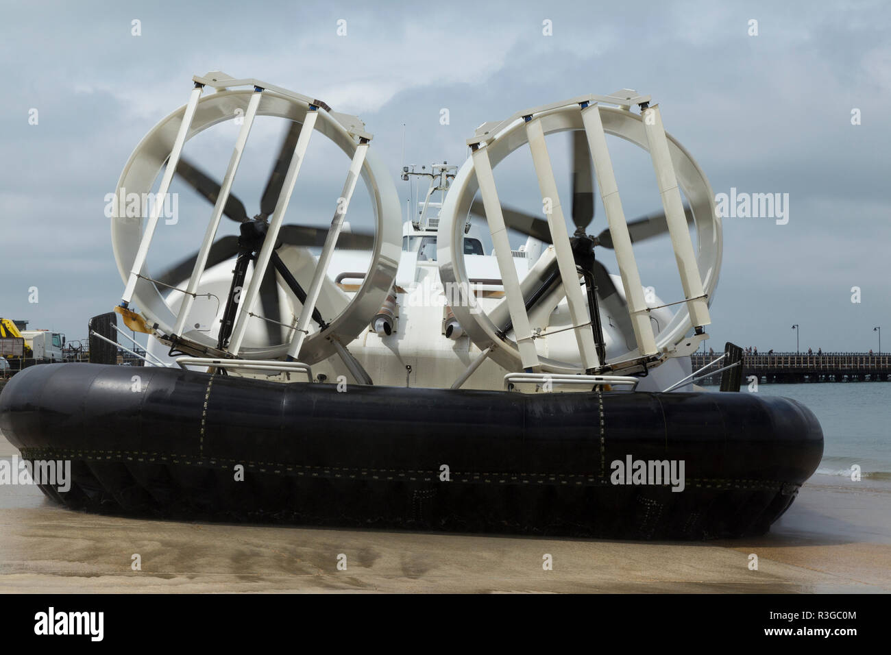 Hovercraft / Hover Craft 'The Solent Flyer' seen at Ryde on Isle of ...