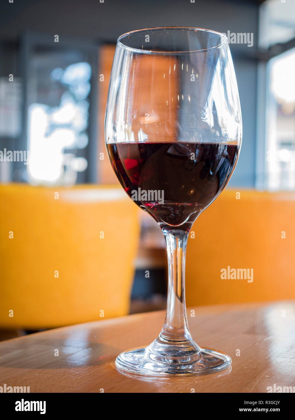 Close up shot of a glass of red wine, drink at Los Angeles Stock Photo ...