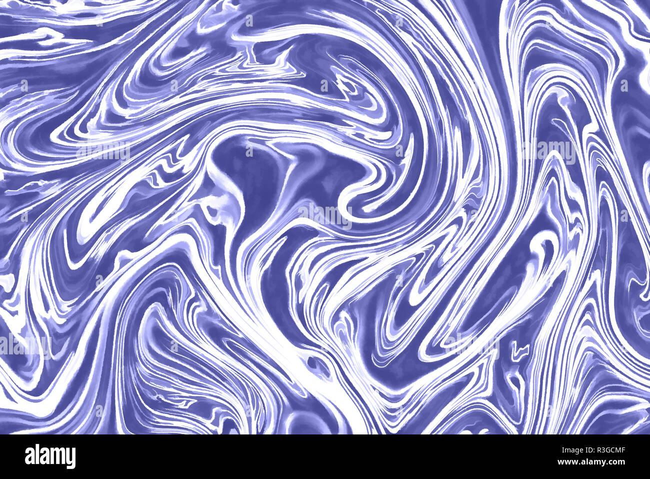 Abstract fluid pattern. Blue painted background. Decorative marble ...