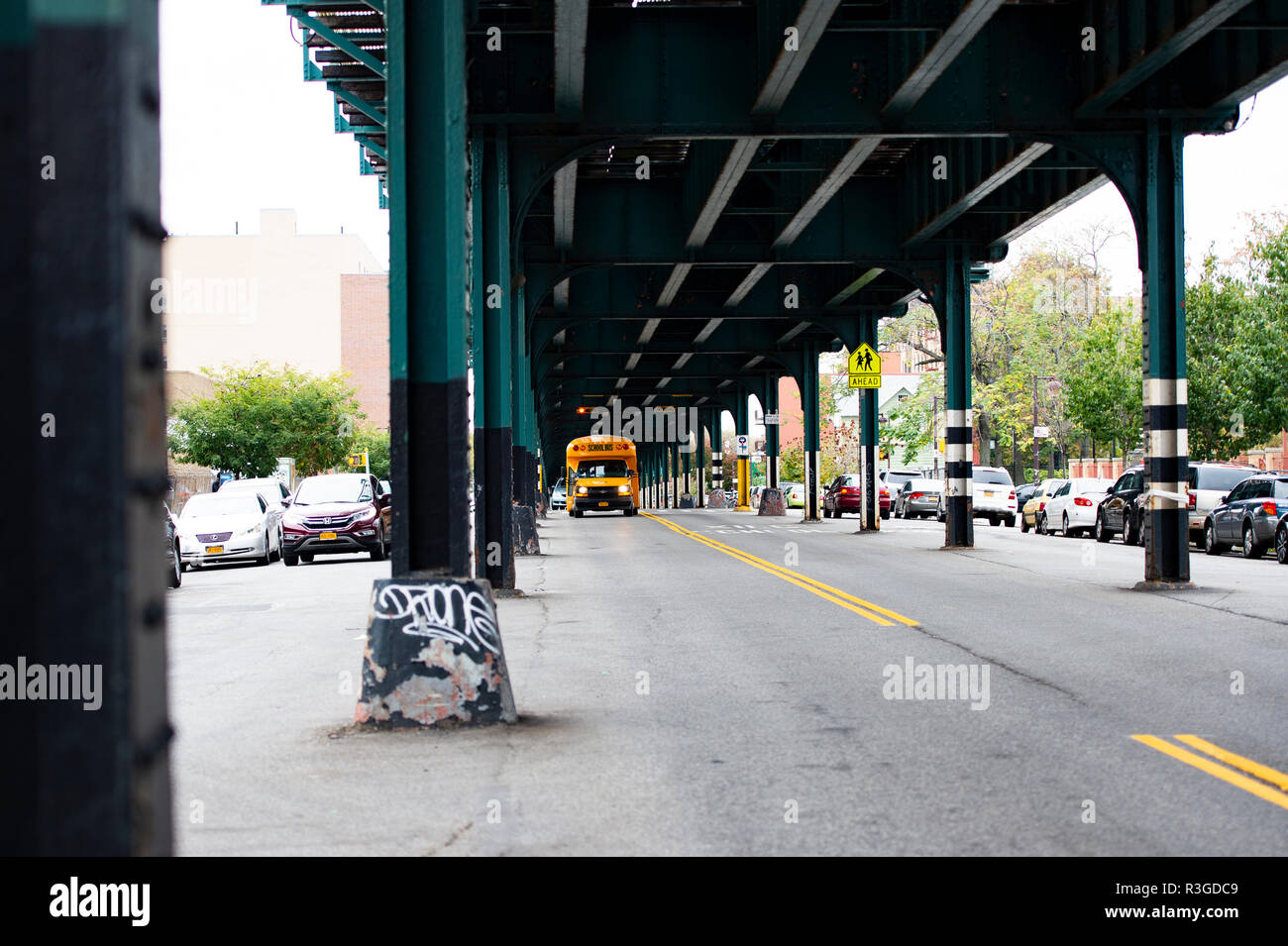 A school bus in brooklyn hi-res stock photography and images - Alamy