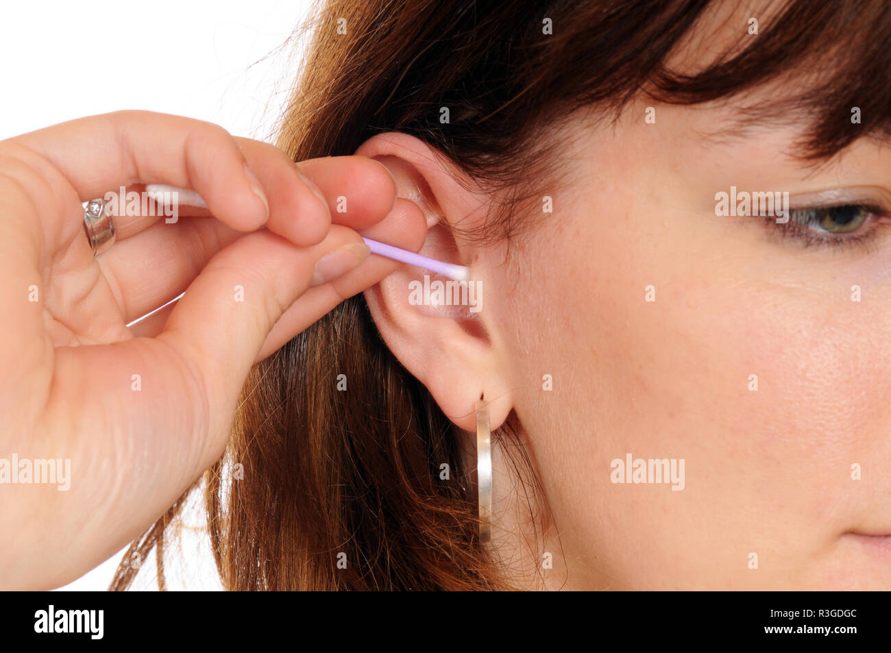 Washing his ear hi-res stock photography and images - Alamy