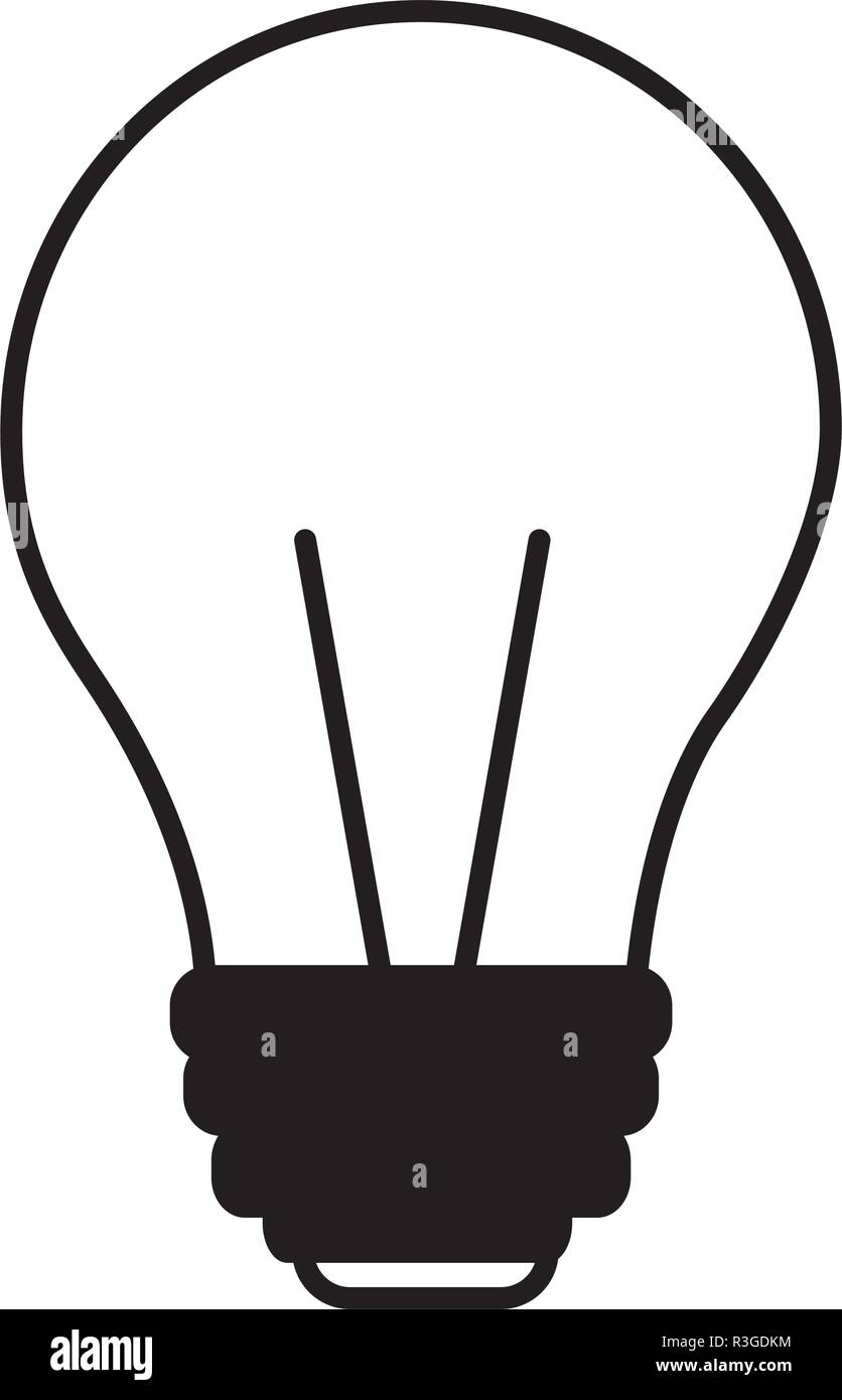 light bulb on white background Stock Vector Image & Art - Alamy