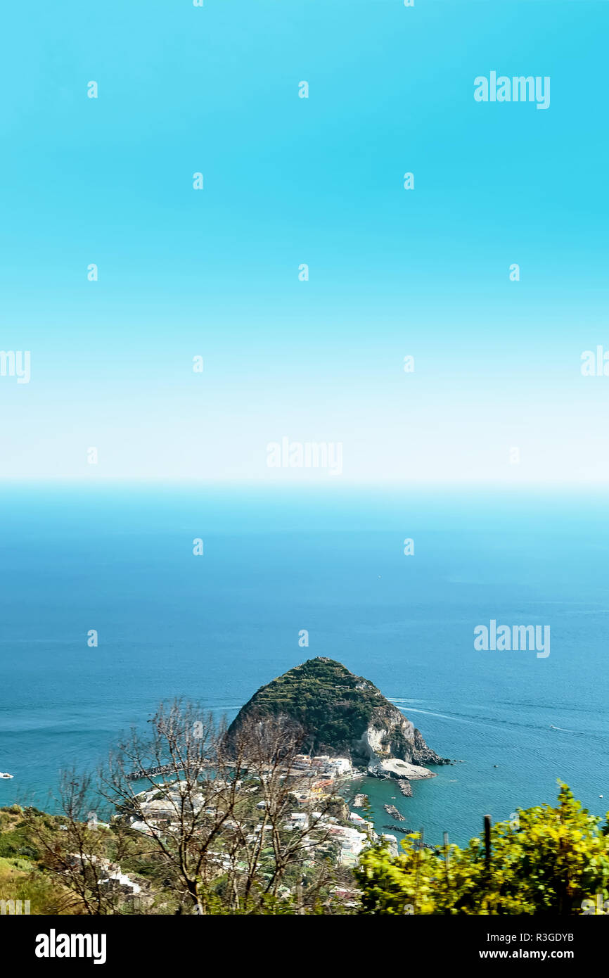 View of Sant Angelo, Ischia island. Travel in Italy Stock Photo - Alamy