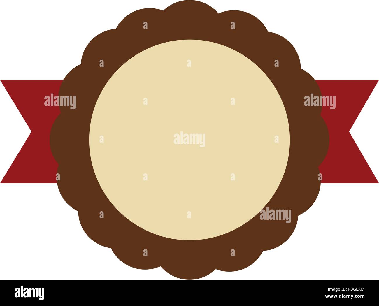 label classic blank ribbon template Stock Vector Image & Art - Alamy