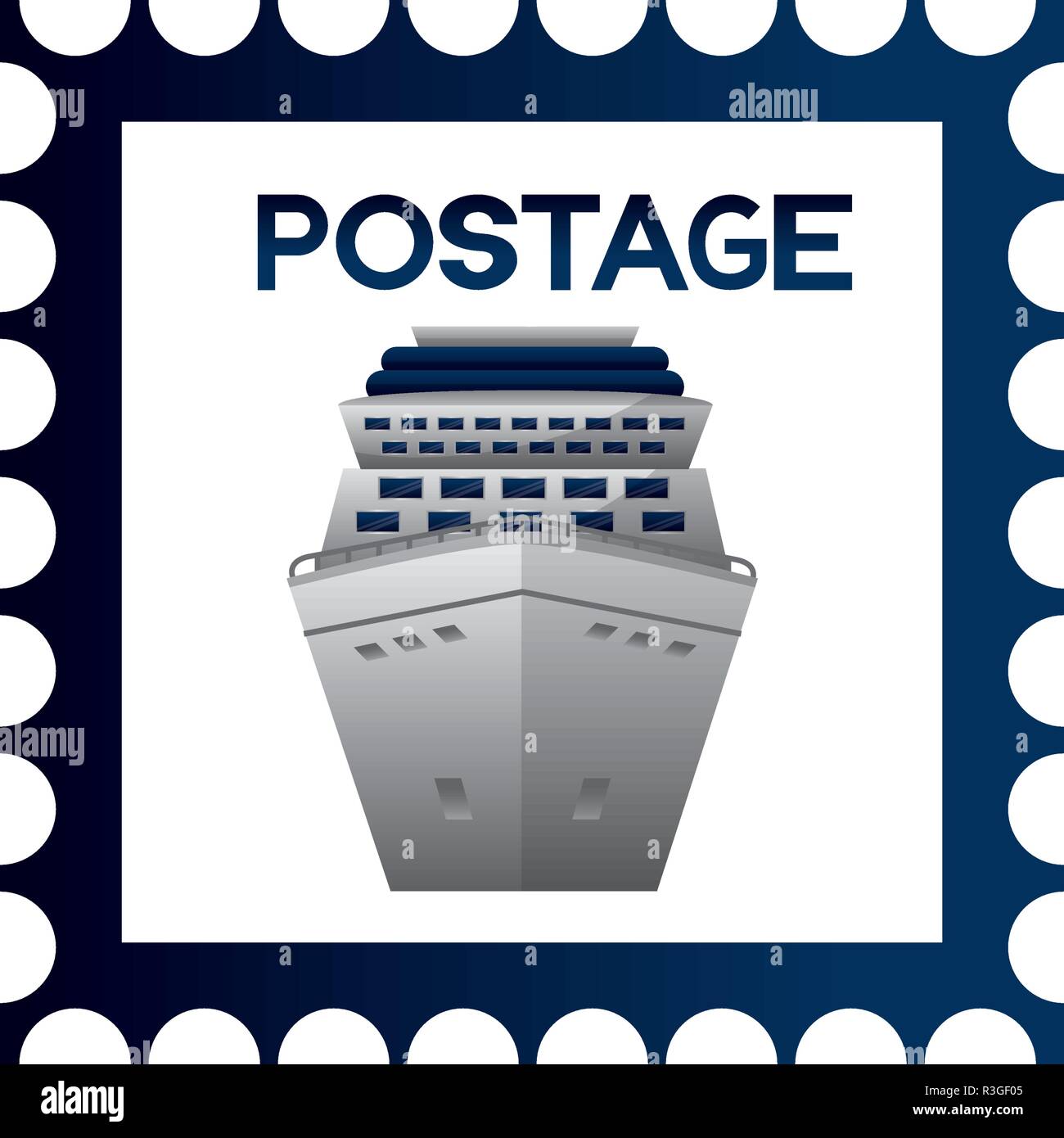 postage stamp template Stock Vector Image & Art - Alamy