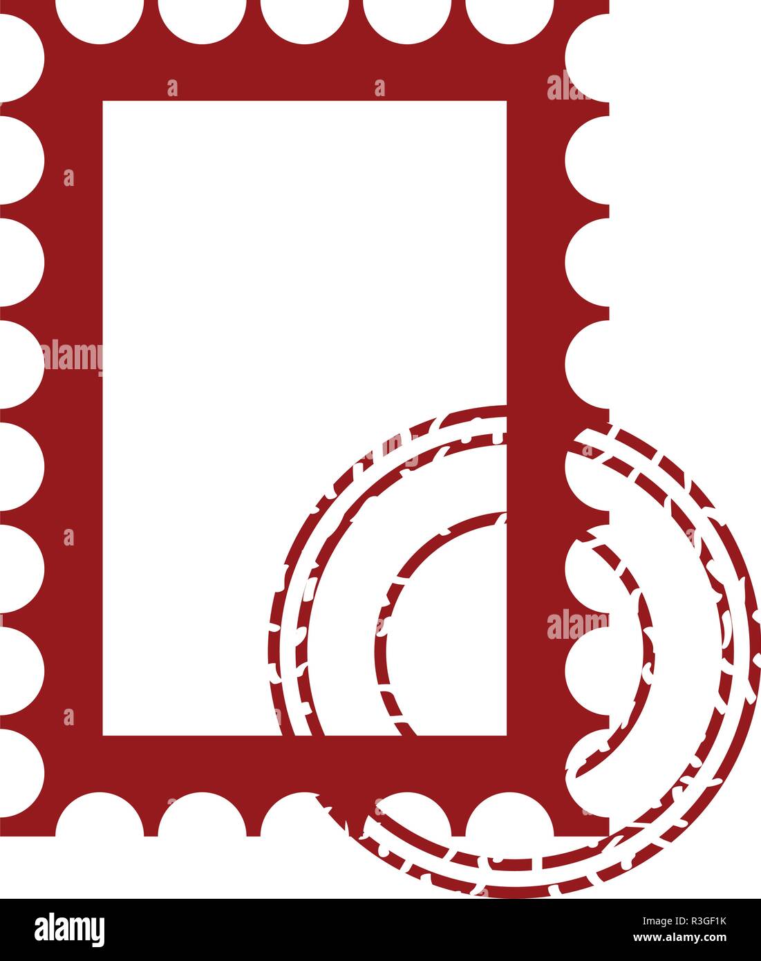 postage stamp template Stock Vector Image & Art - Alamy