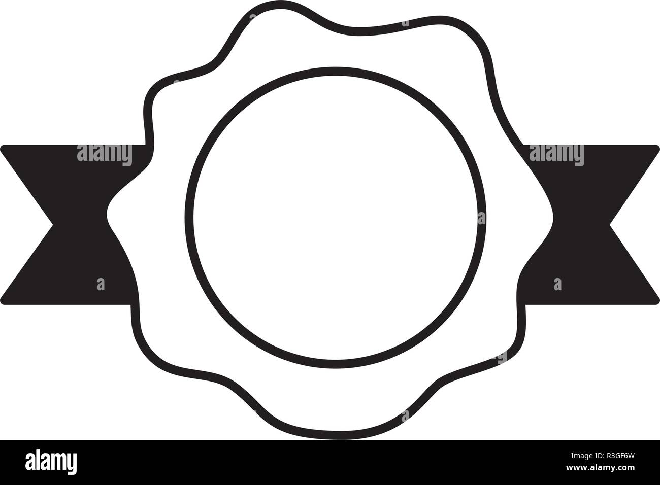 label classic blank ribbon template Stock Vector Image & Art - Alamy