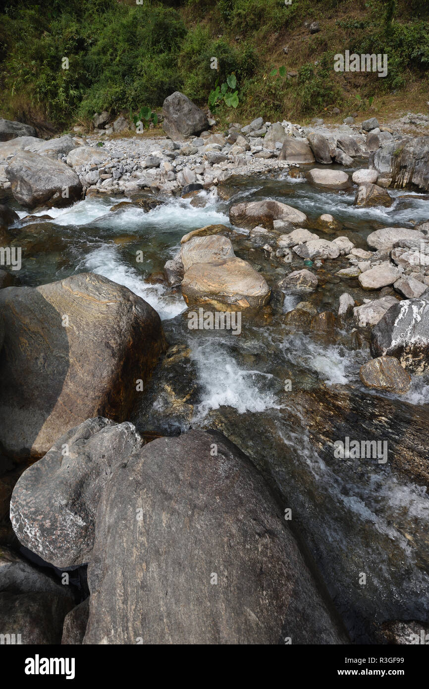 Paparkheti waterfall on river Chel in Darjeeling district of West ...