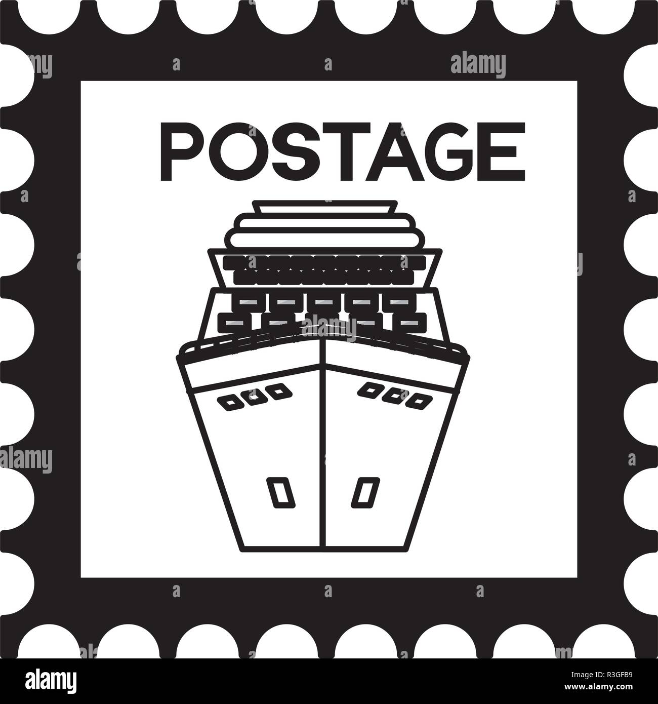 postage stamp template Stock Vector Image & Art - Alamy